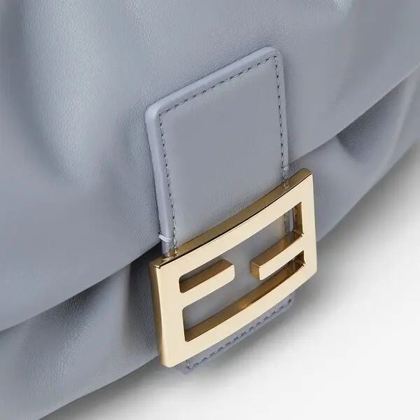 Fendi Baguette® Soft Medium Airforce Blue Nappa Leather Bag